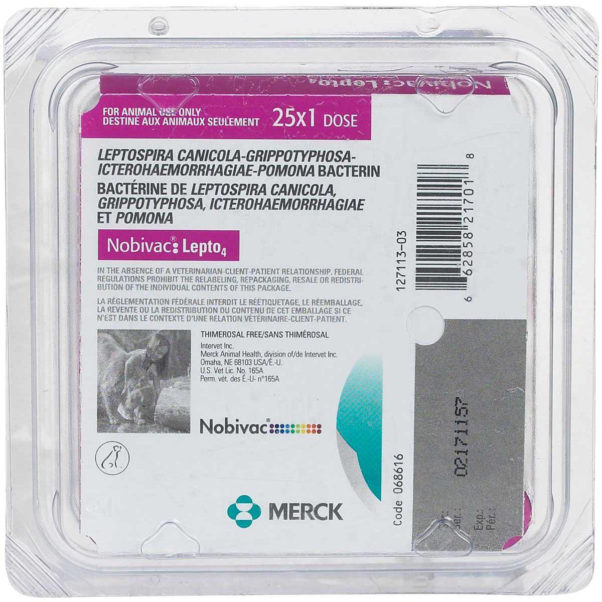 Merck Nobivac Canine 1-DAPPV+L2